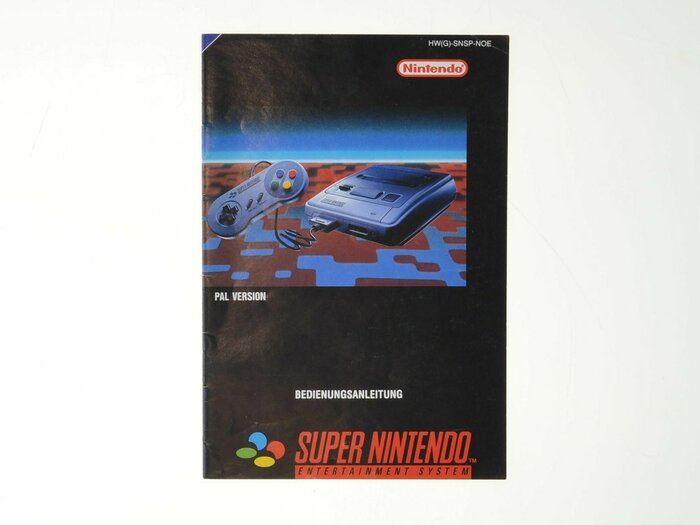 Super Nintendo Console (German) - Manual ⭐ Super Nintendo [SNES] Manual - RetroNintendoStore.com