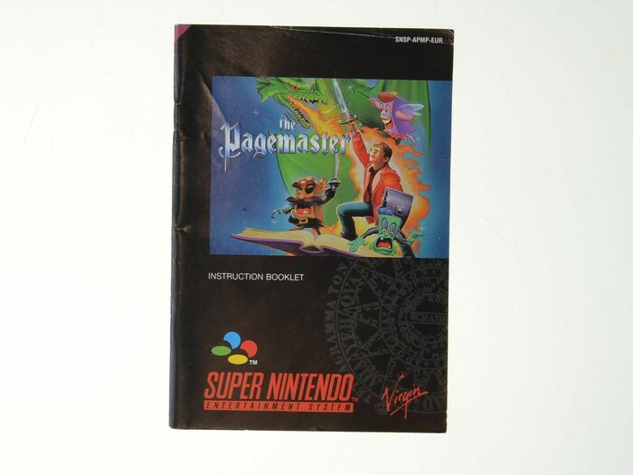 Pagemaster ⭐ Super Nintendo [SNES] Manual - RetroNintendoStore.com